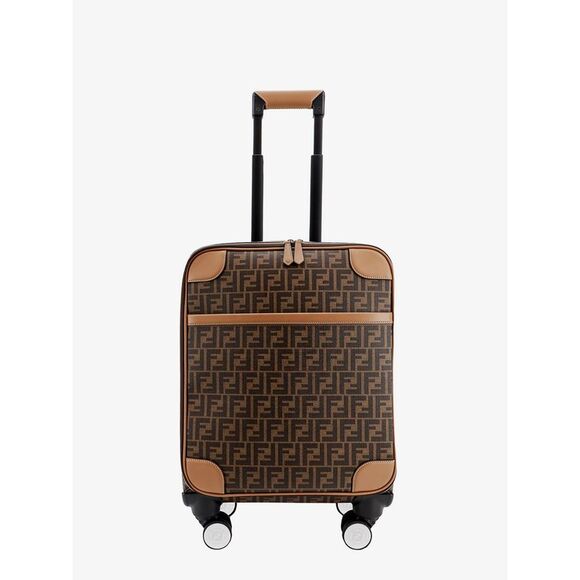 Fendi | Bags | Fendi Trolley Man Brown Luggage | Poshmark